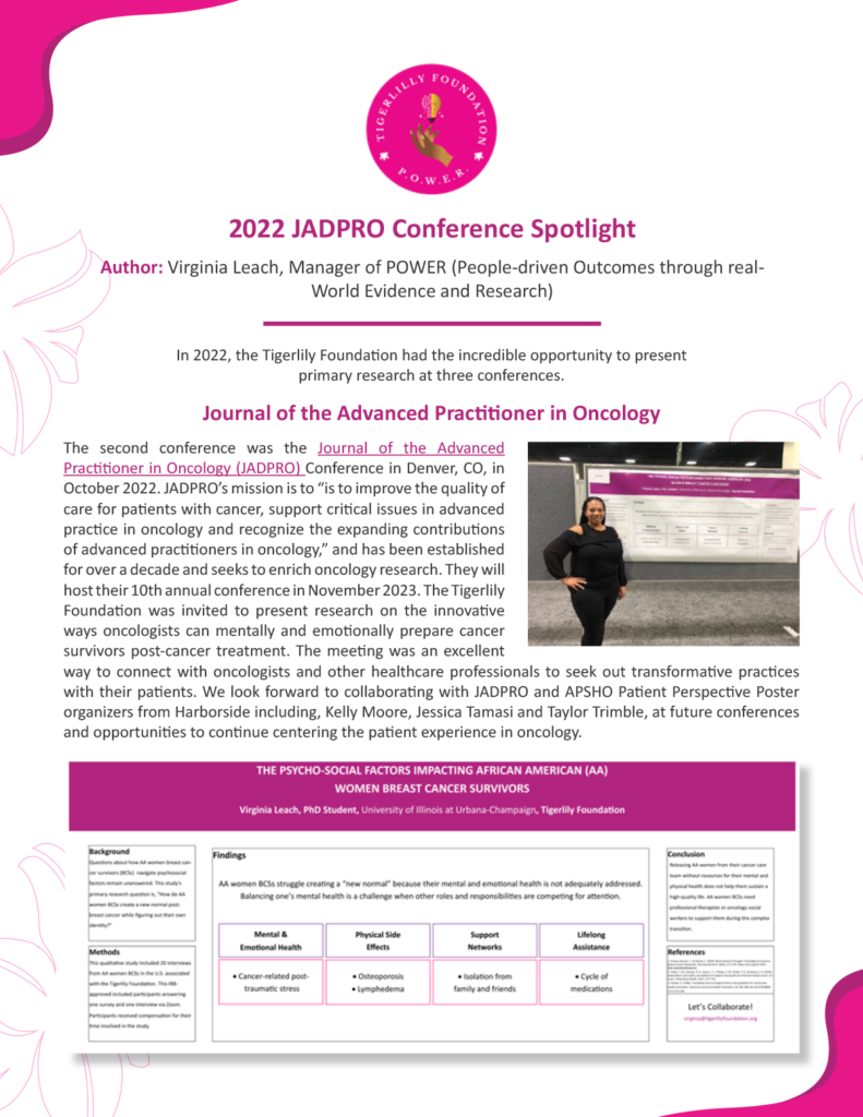 2022 JADPRO Conference Spotlight – POWER Center | People-driven Outcomes through real-World ...