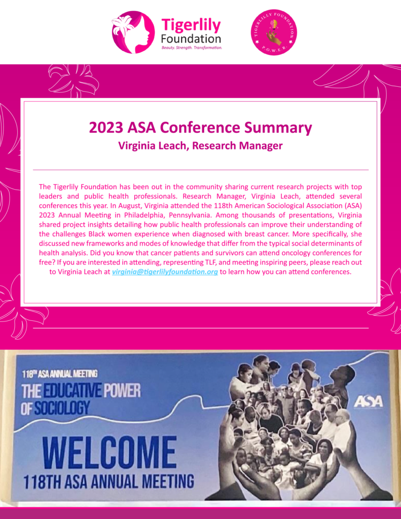2023 ASA Conference Summary - POWER Center | People-driven Outcomes ...